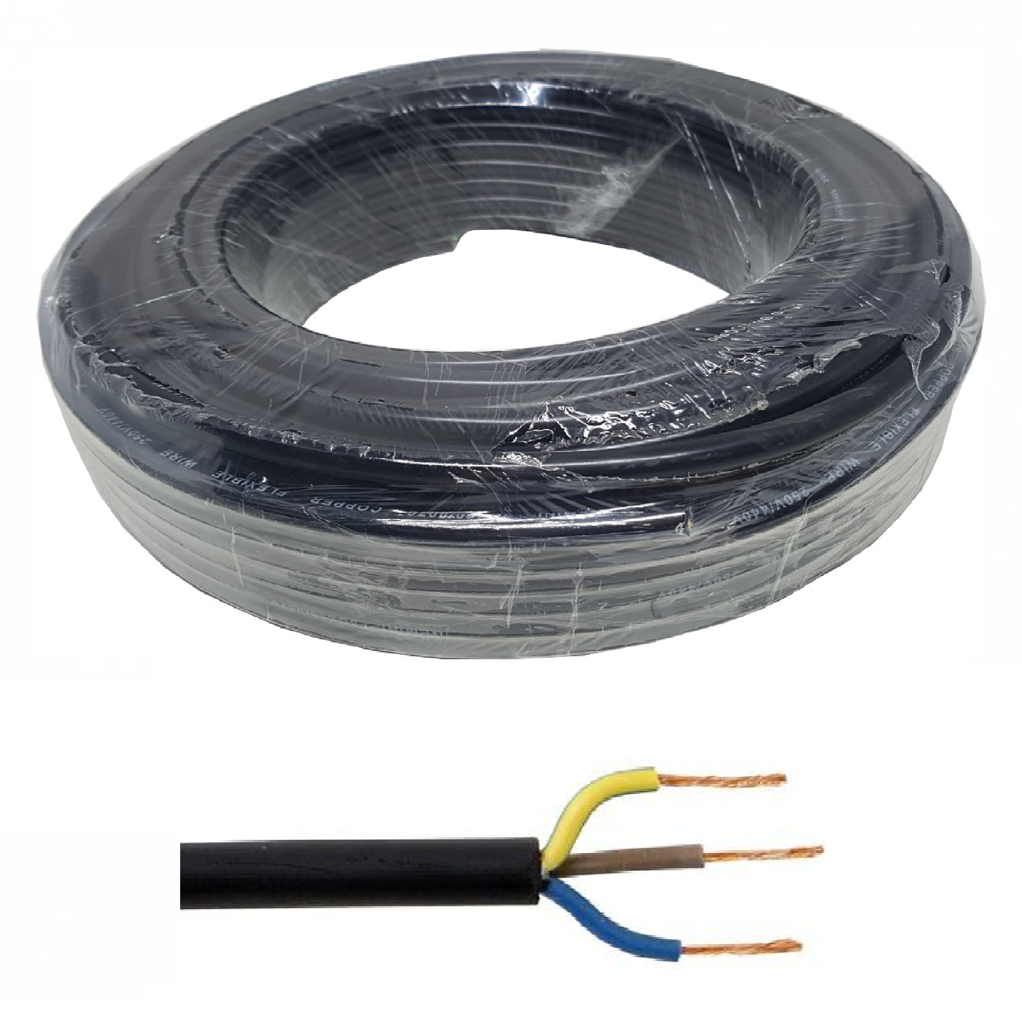 CAVICO 3 CORE Electrical Cable 3C 40YR X 35M BLACK CAVICO 3 CORE Electrical Cable 3C 40YR X 35M BLACK